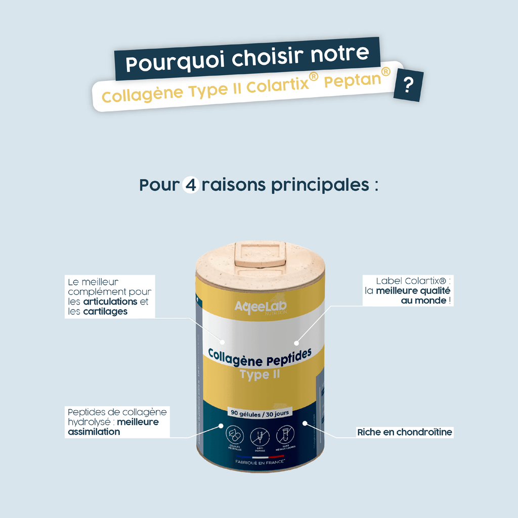Peptides des collagène Peptan® type 2 – Colartix® - Articulations